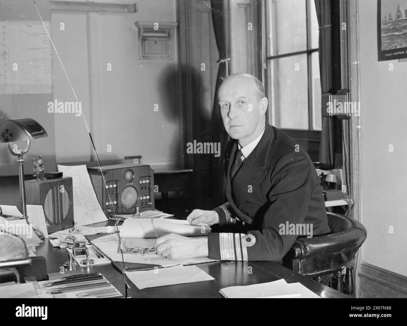 THE THIRD SEA LORD. JANUARY 1944, ADMIRALTY. VICE ADMIRAL SIR W ...