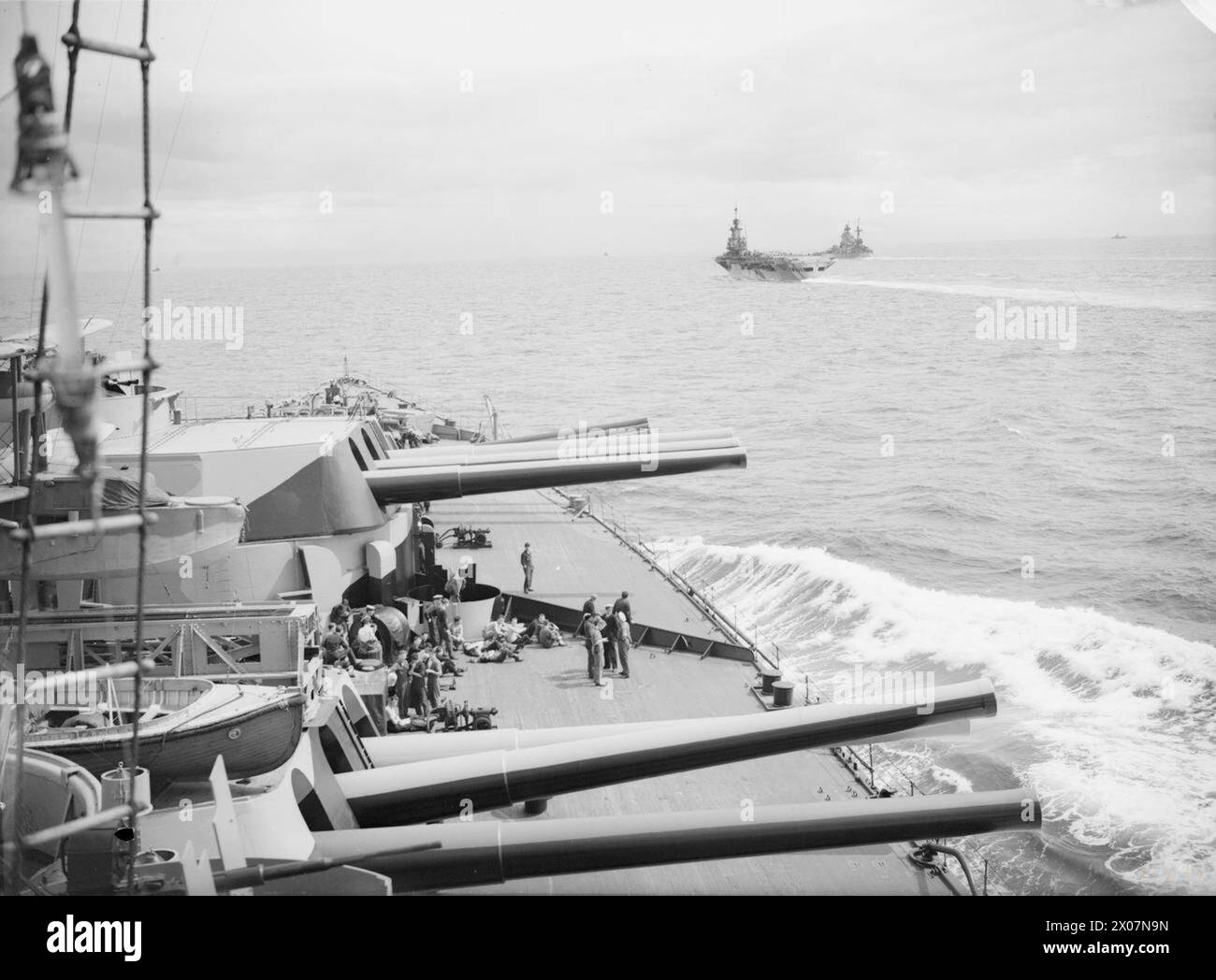 HEAVY UNITS OF BRITAIN'S MEDITERRANEAN FLEET. MARCH 1943, ON BOARD HMS ...