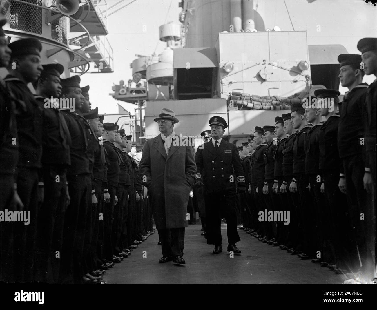 In September 1943, Colonel Frank Knox and Admiral H R Stark visited US ...