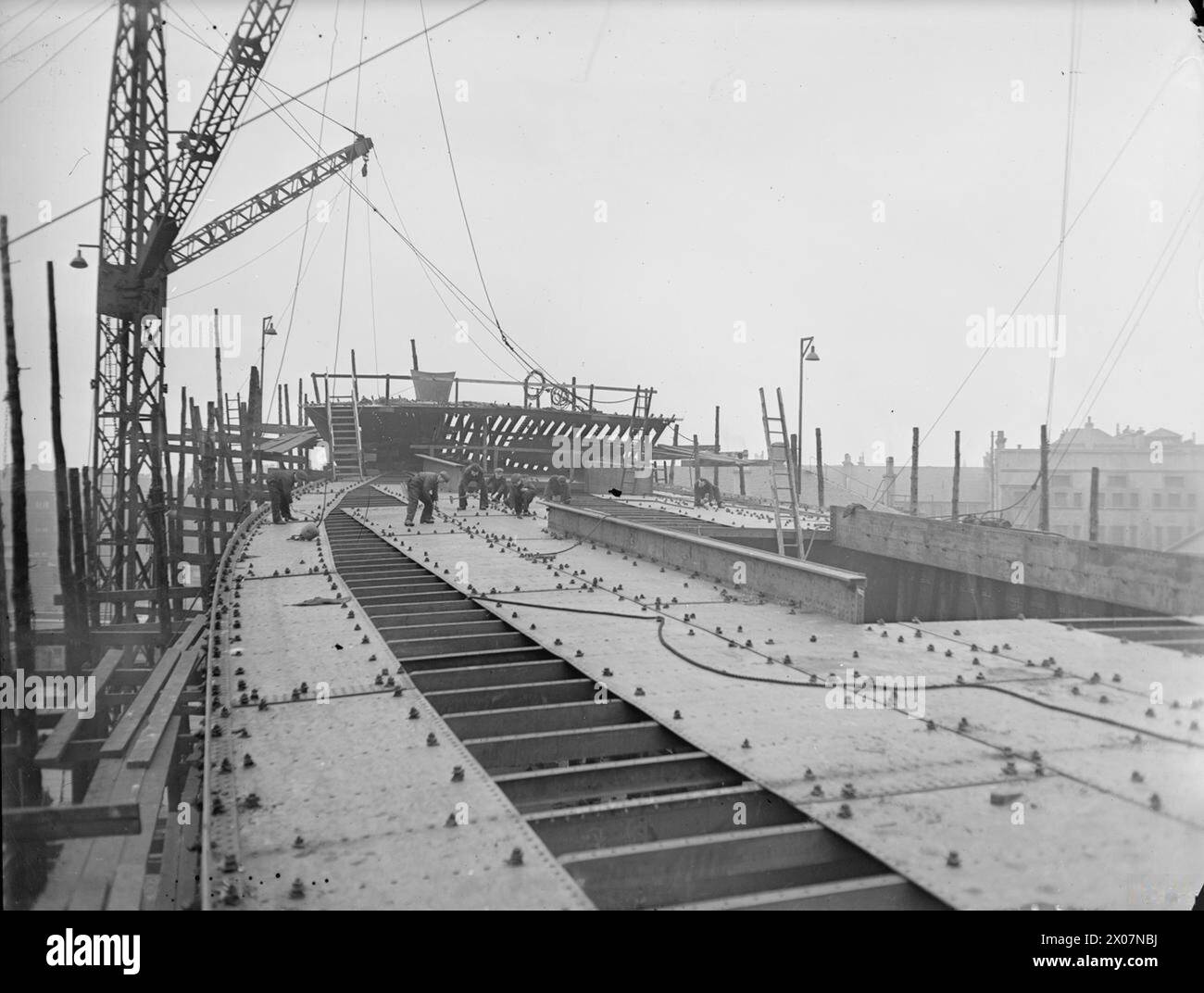 Merchant ship under construction hi-res stock photography and images ...