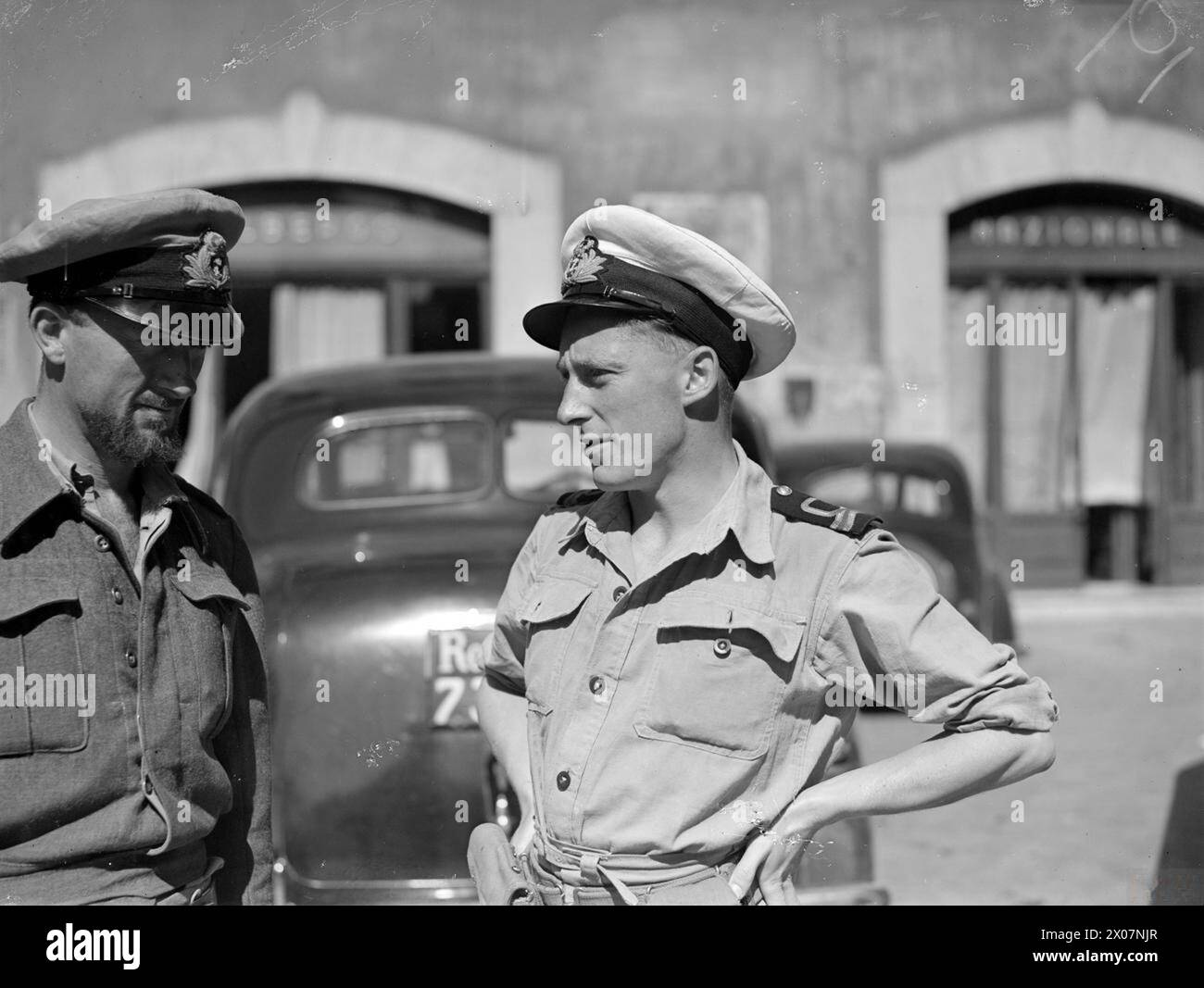 ROYAL NAVY TAKES OVER IN ROME. 9 JUNE 1944, ROME. A FEW HOURS AFTER ...