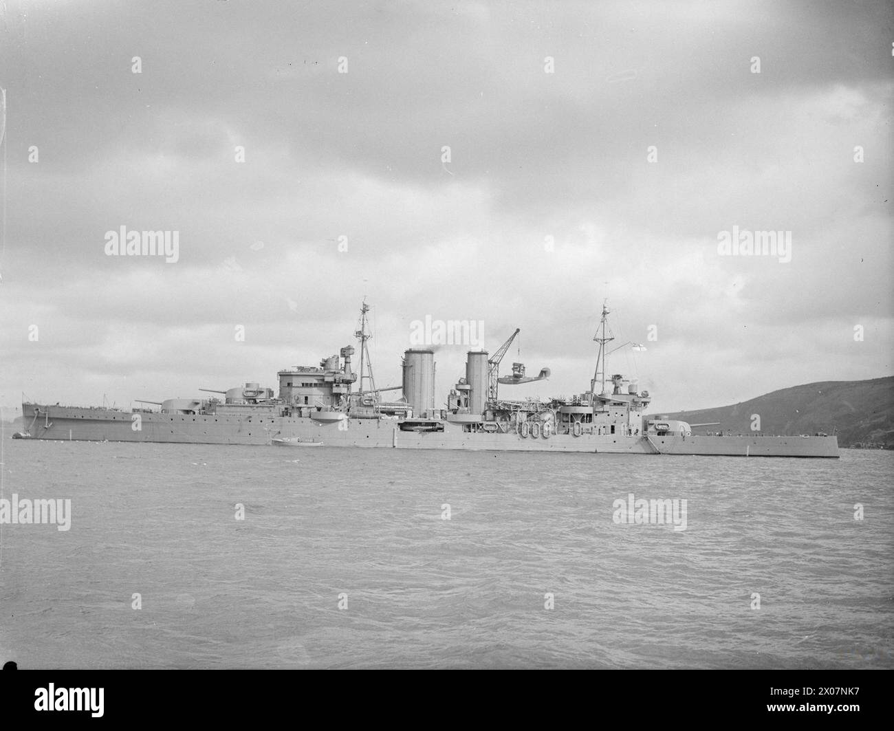 BRITISH WARSHIPS OF THE SECOND WORLD WAR - The cruiser HMS EXETER off ...