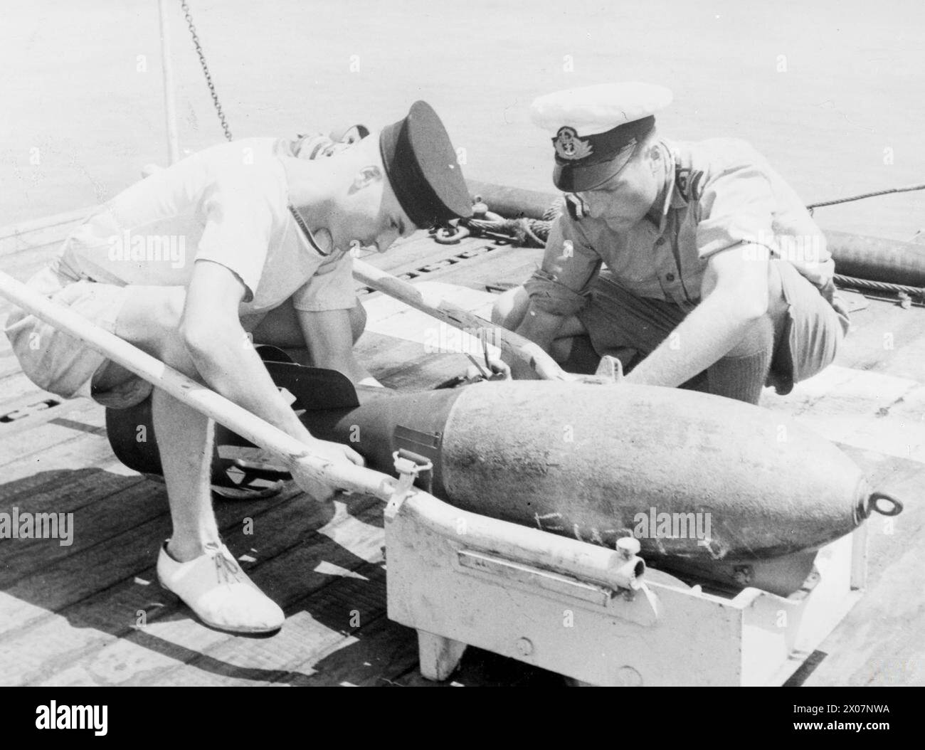 AN ARMOURER'S LIFE AFLOAT. SEPTEMBER 1944, ON BOARD THE ESCORT CARRIER ...