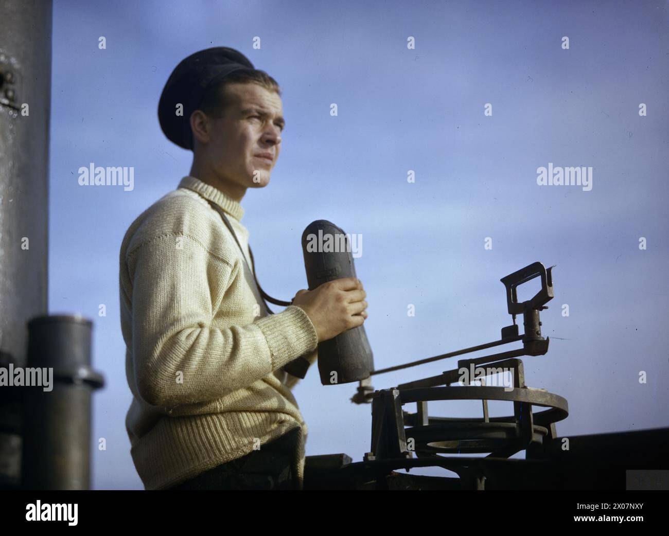 ON BOARD HM SUBMARINE TRIBUNE, 1942 - An Asdic rating, Leading Seaman ...