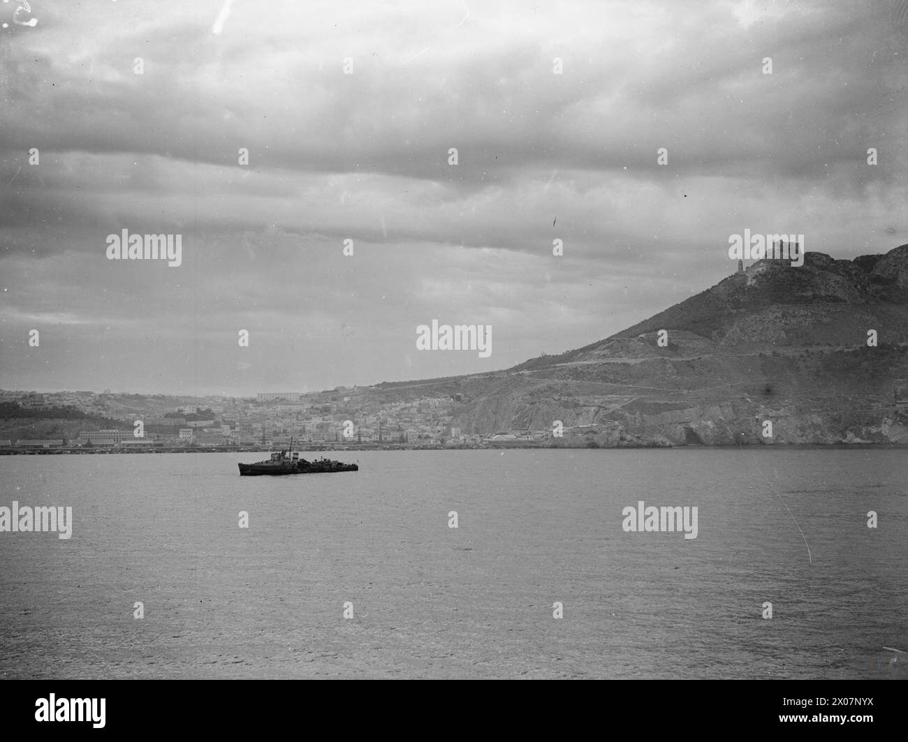 THE NAVY ON ANTI-SUBMARINE PATROL AROUND ORAN. PHOTOGRAPHS TAKEN FROM ...