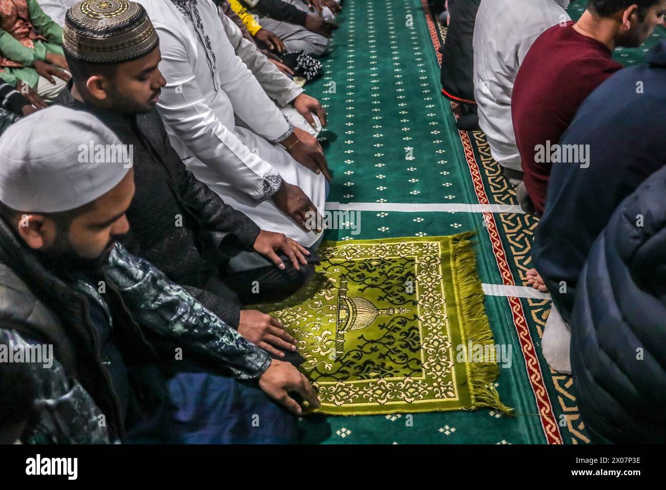 Palermo, Italy. 10th Apr, 2024. Muslims offer Eid al-Fitr prayers the ...