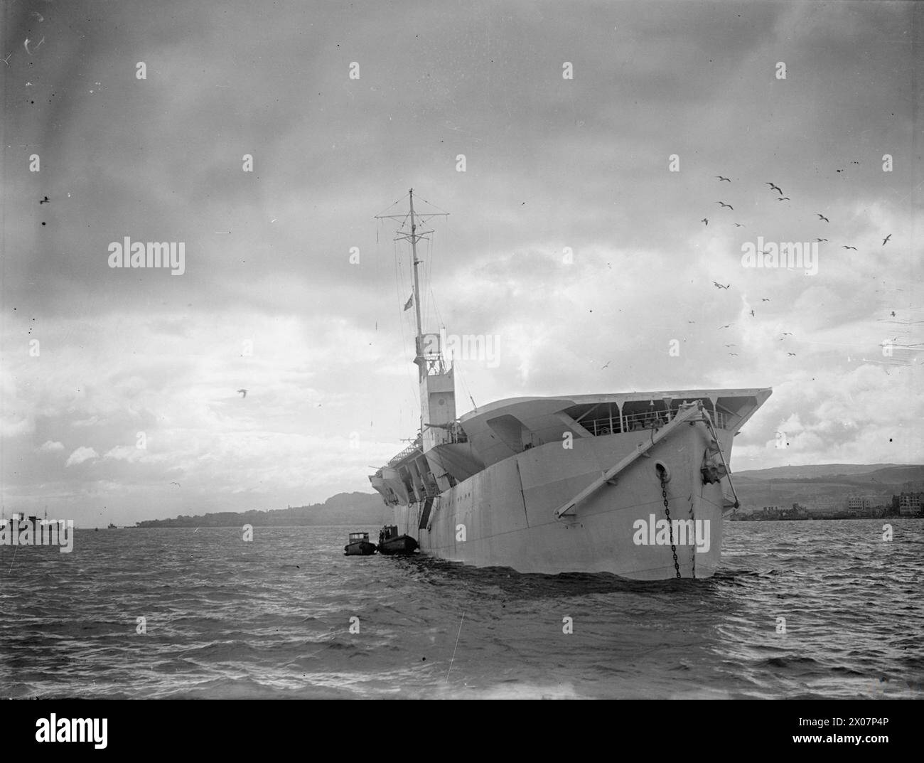 SS EMPIRE MACANDREW, A MERCHANT AIRCRAFT CARRIER (OR MAC SHIP), 13 JULY ...