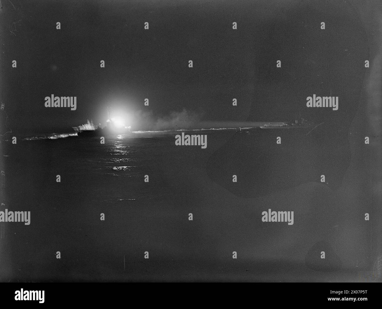 THE FIFTH DESTROYER FLOTILLA ON PATROL AND CARRYING OUT GUNNERY ...