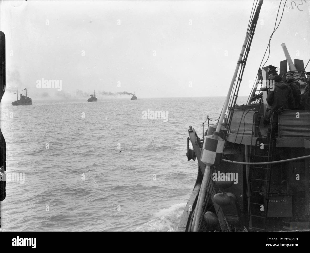 AT SEA WITH BRITISH MINESWEEPERS. NOVEMBER 1941, ON BOARD A ...