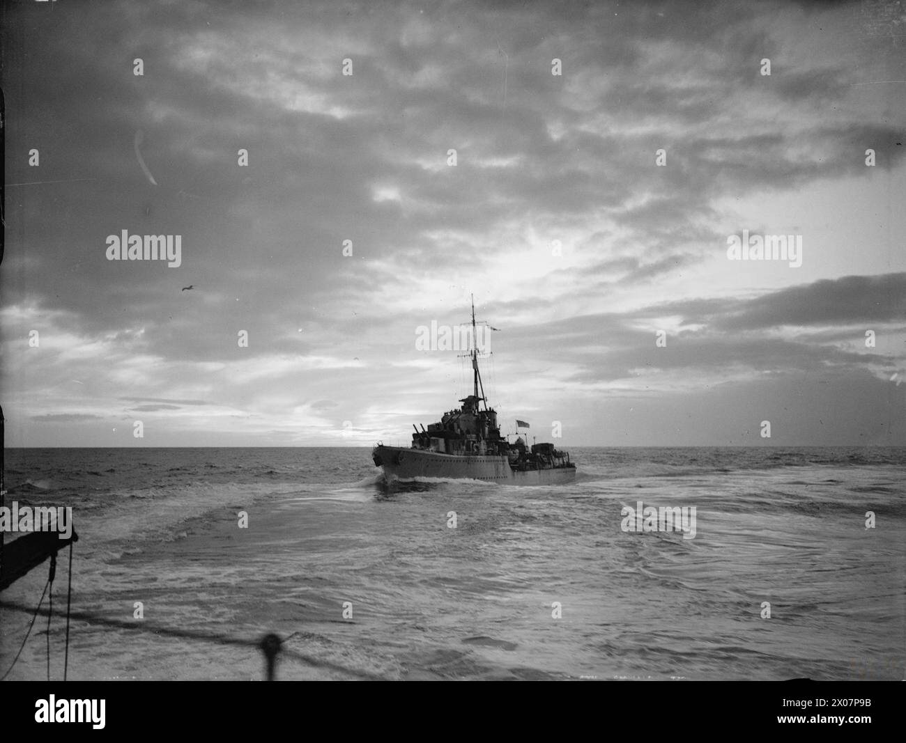 In January 1941, the Fifth Destroyer Flotilla patrolled the Channel and ...