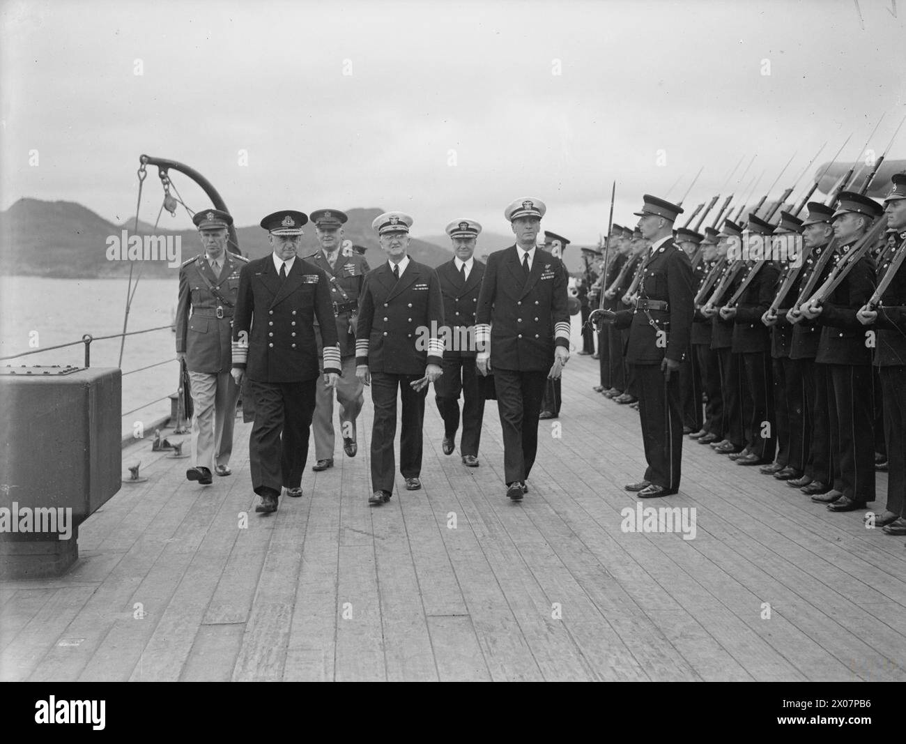 MR CHURCHILL'S VISIT TO ICELAND. 15 AND 16 AUGUST 1941, ON BOARD HMS ...
