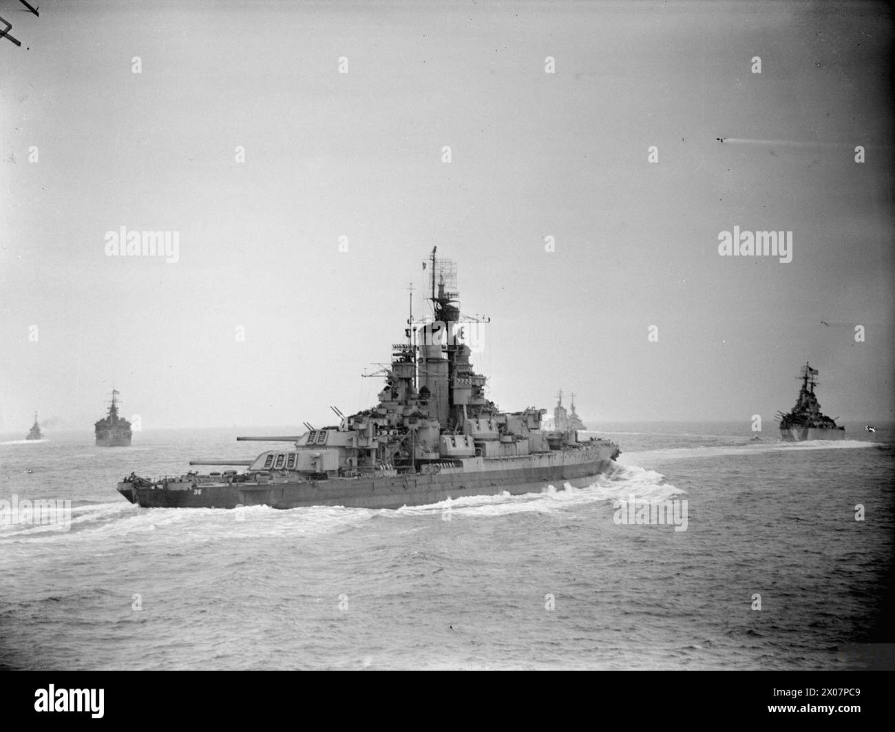On 25 June 1944, British and American naval units bombarded enemy ...