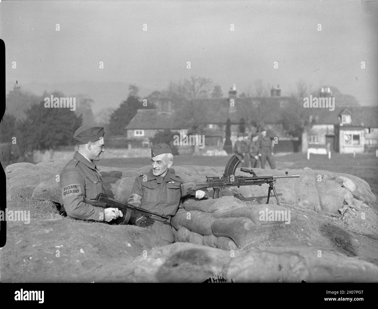 THE HOME GUARD IN THE SECOND WORLD WAR - Two members of the Home Guard ...