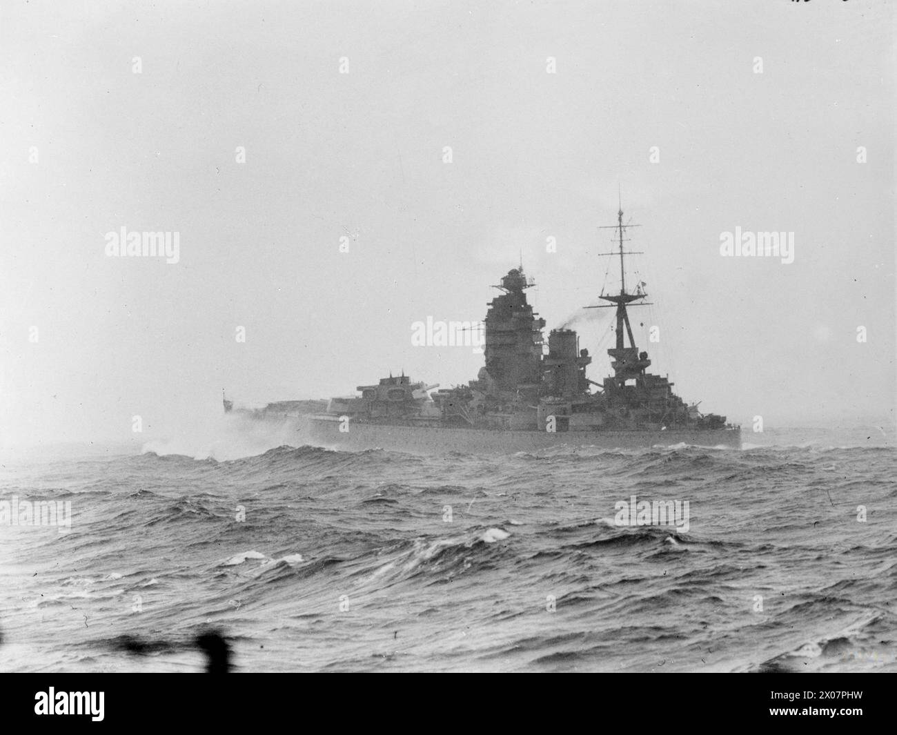 ON BOARD THE BATTLESHIP HMS KING GEORGE V. MARCH 1941. - The battleship ...