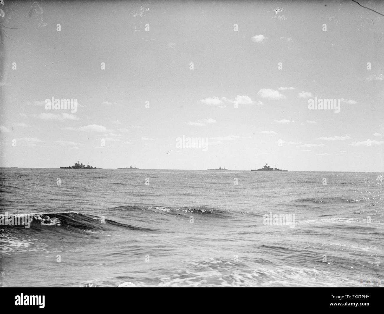 BIG BRITISH SHIPS IN THE IONIAN SEA AS INVASION OF SICILY BEGAN. 10 TO ...