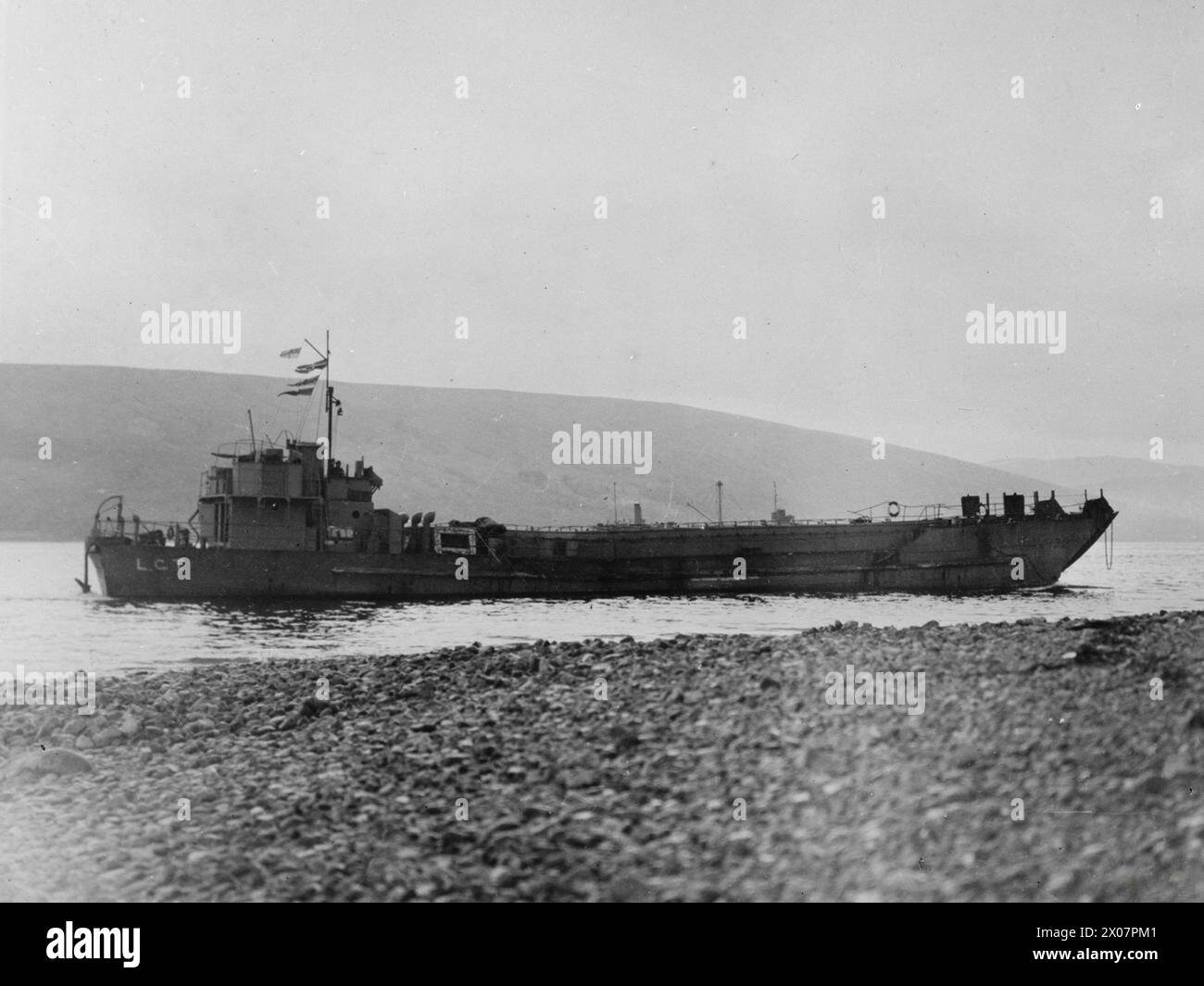 LANDING CRAFT TYPES. INVERARAY, SCOTLAND, OCTOBER 1942. - LCT (2 Stock ...