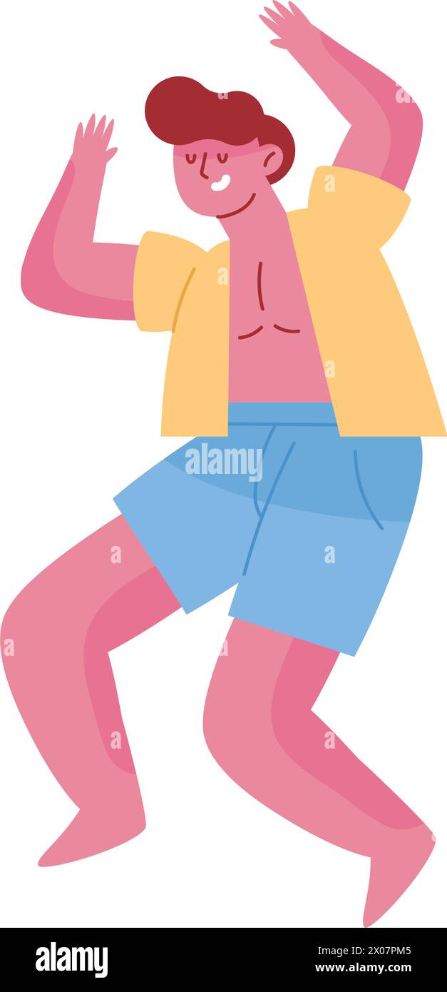 summer party dancing man Stock Vector Image & Art - Alamy