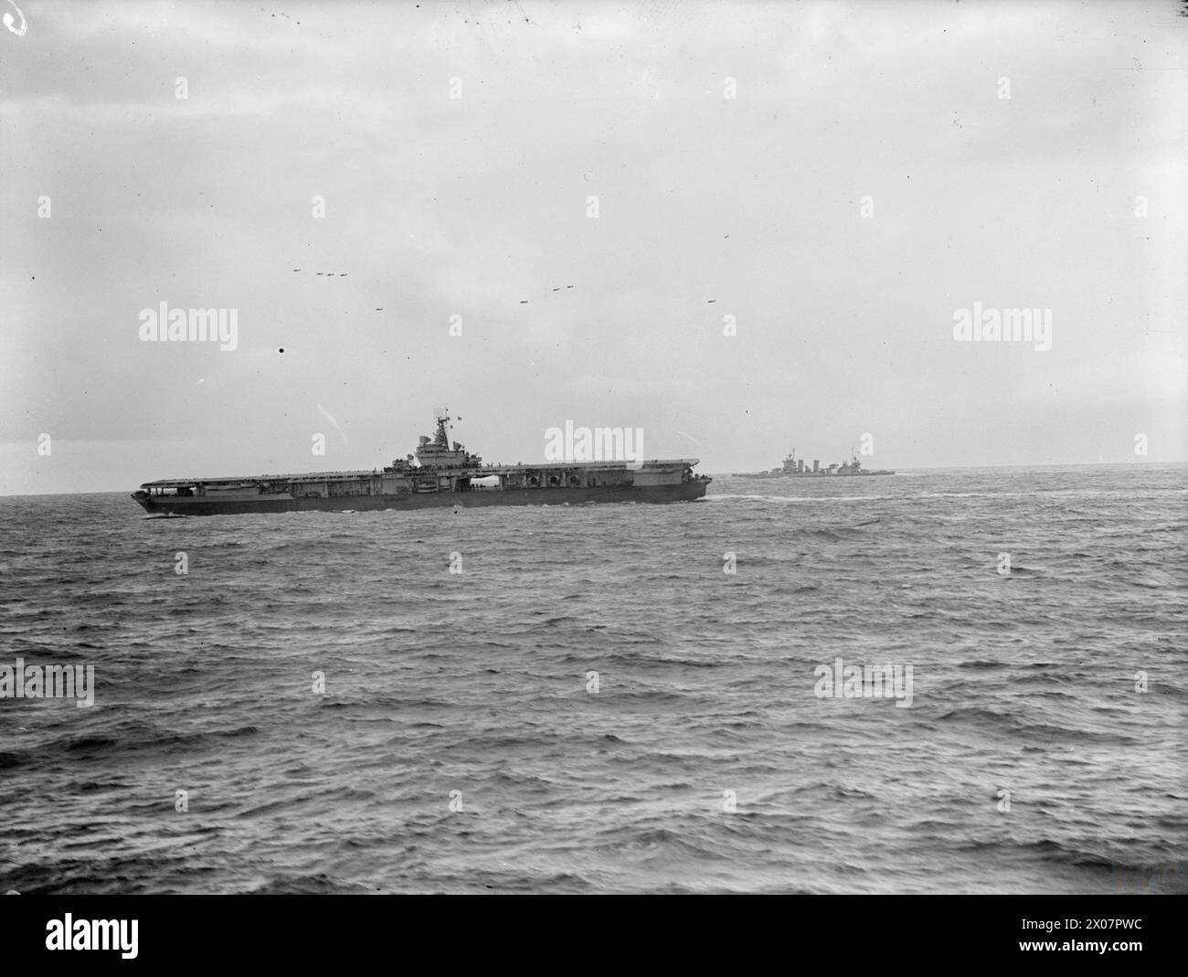 HOME FLEET AND US SHIPS IN NORWAY ATTACK. OCTOBER 1943, ON BOARD HMS ...