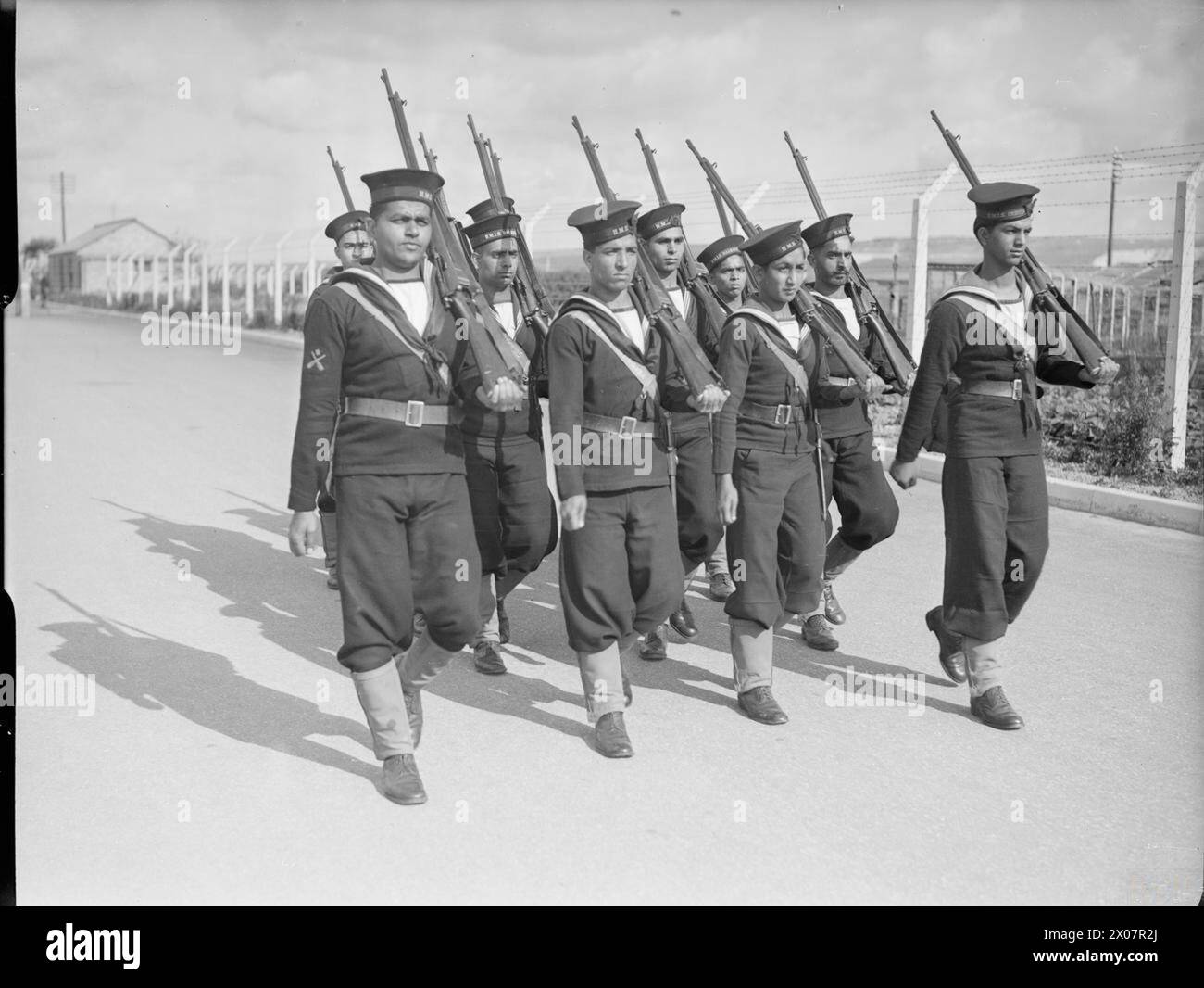 MEN OF THE ROYAL INDIAN NAVY, AT STAMSHAW TRAINING CAMP, PORTSMOUTH. 8 ...