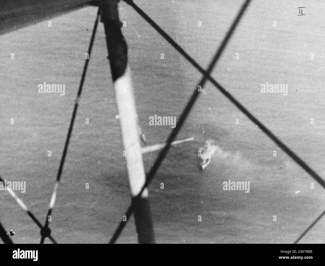 SINKING OF THE GERMAN SHIP ELBE. AERIAL PHOTOGRAPHS TAKEN FROM AN ...