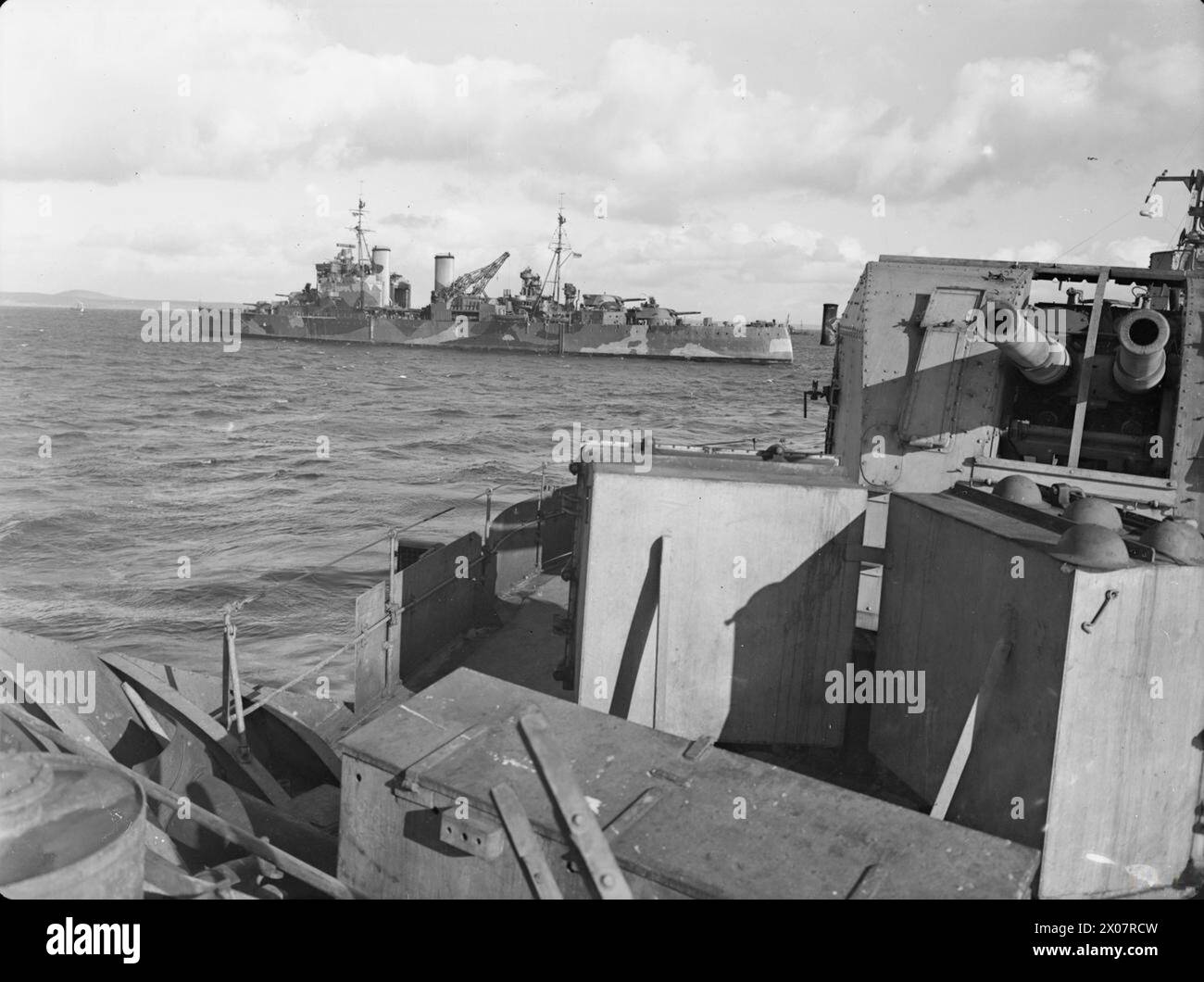 HM SHIPS AS SEEN FROM HMS ASHANTI. MARCH 1942, ON BOARD THE TRIBAL ...