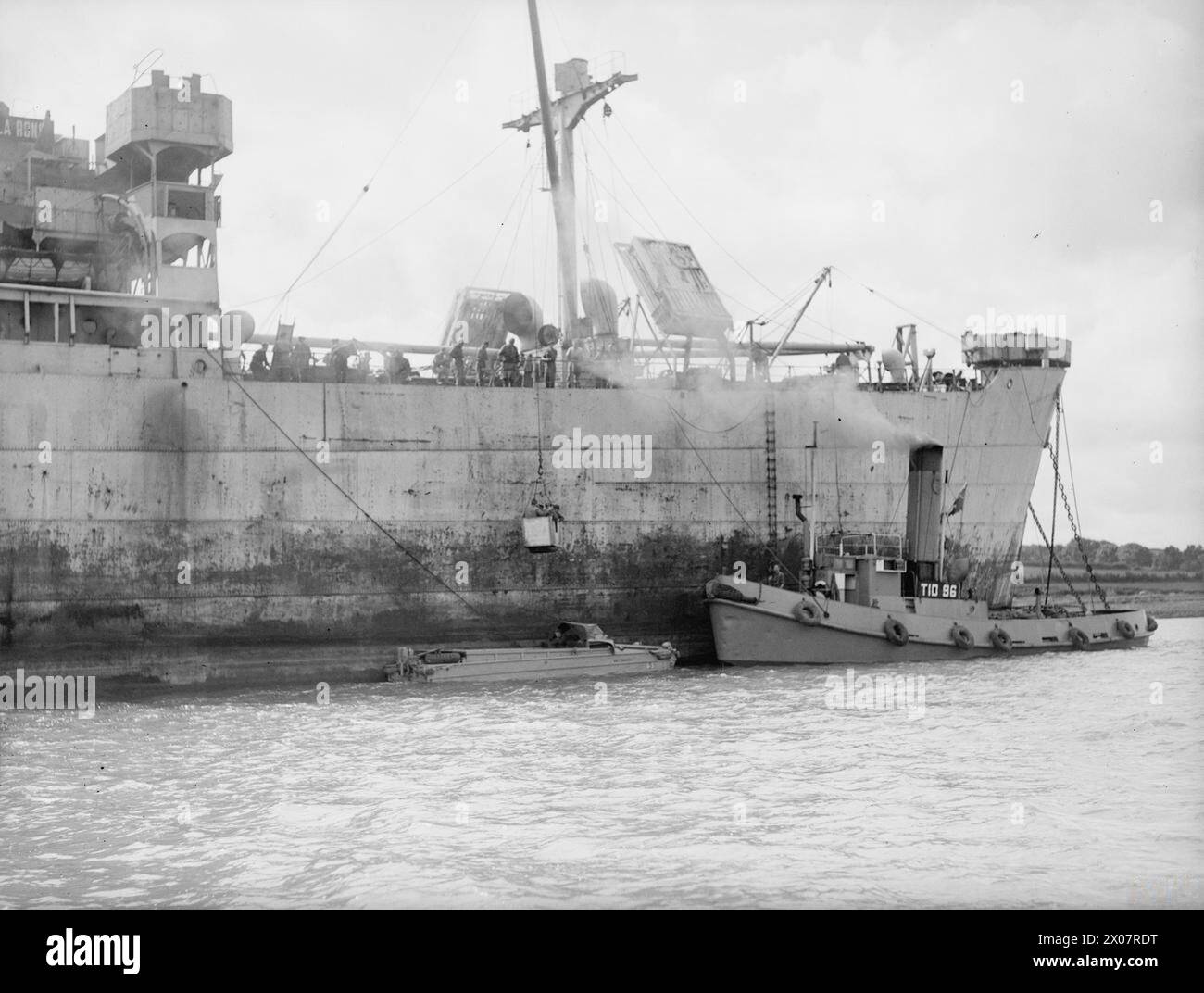 HMS APPLEDORE, COMBINED OPERATIONS TRAINING BASE. 1 JUNE 1945, AT HMS ...