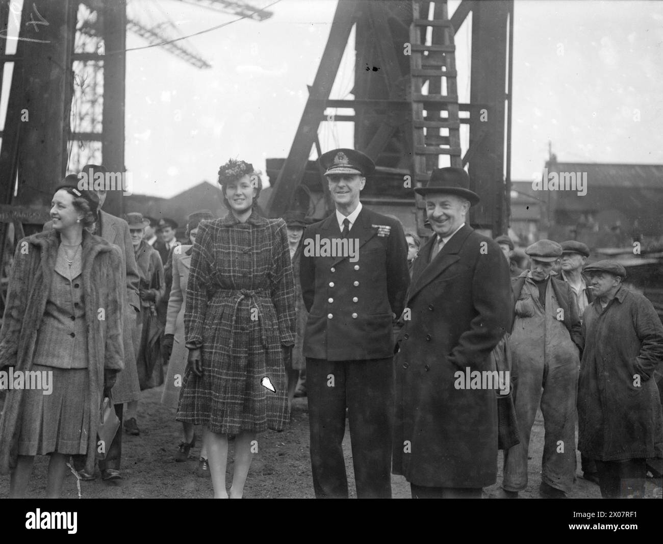 On 29 March 1945, at Barrow shipyard, Mrs. Geoffrey Eley launched the ...