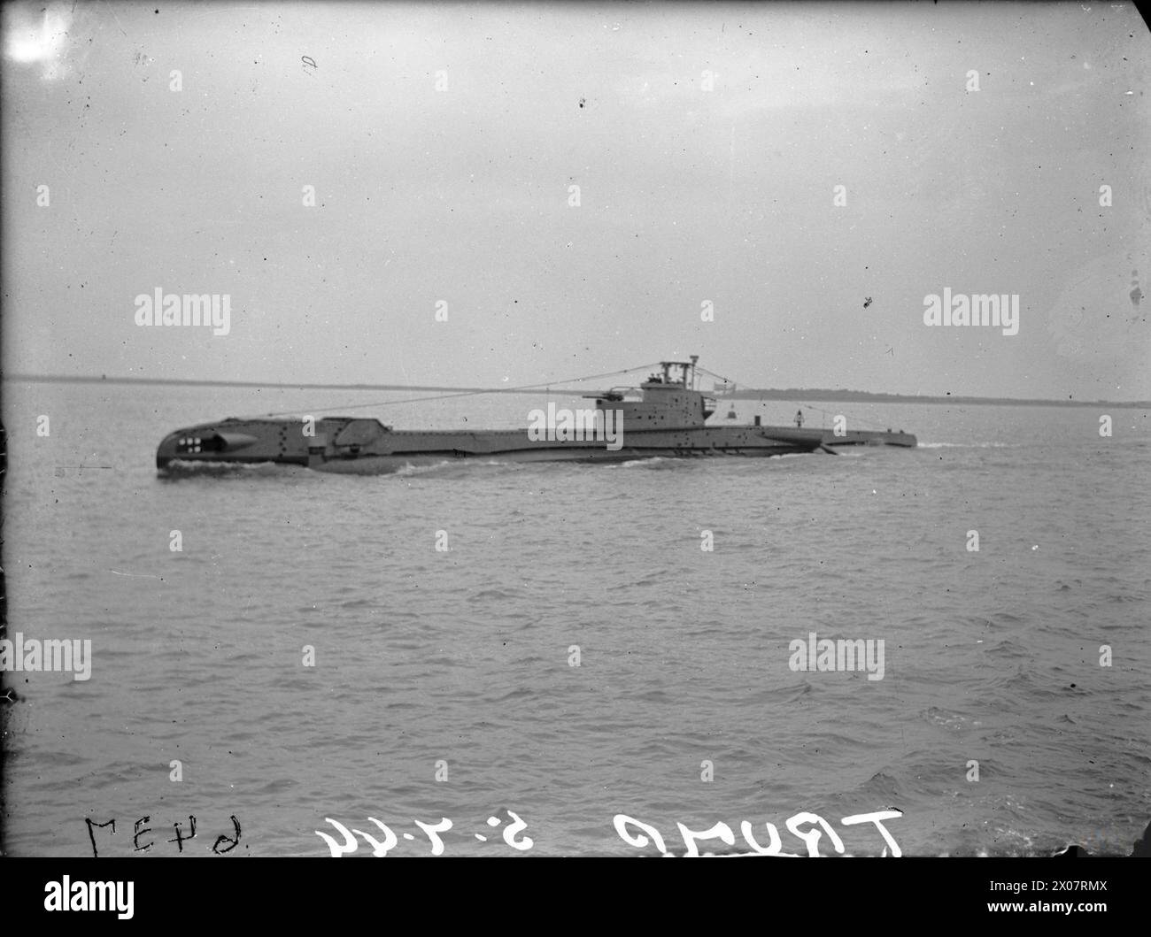 HMSM TRUMP - Underway Royal Navy, HMS Trump, Submarine, (1944 Stock ...