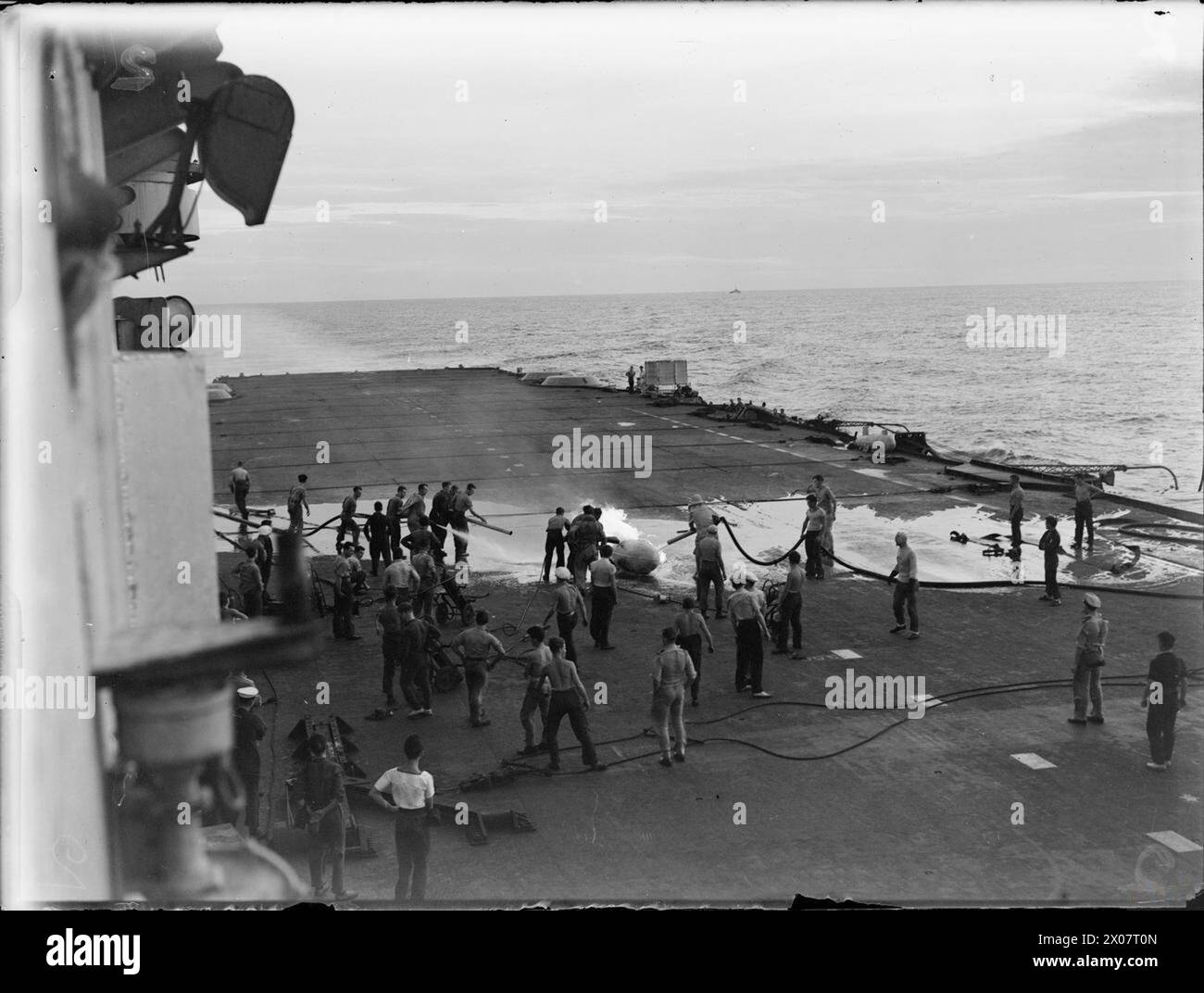 THE ROYAL NAVY DURING THE SECOND WORLD WAR - While making an emergency ...