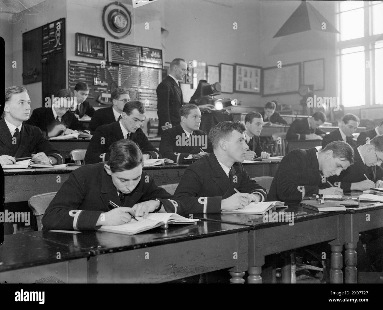 Officers of the Royal Navy received training in the engineering branch ...