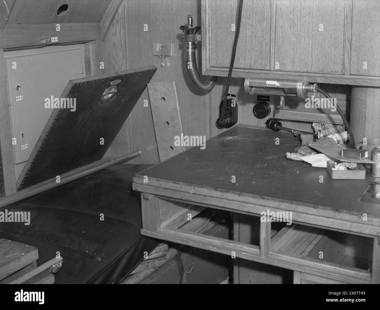 HM SUBMARINE GRAPH, EX-U-BOAT (U570). OCTOBER 1941, ON BOARD THE EX-U-BOAT AS SHE WAS EXAMINED ...