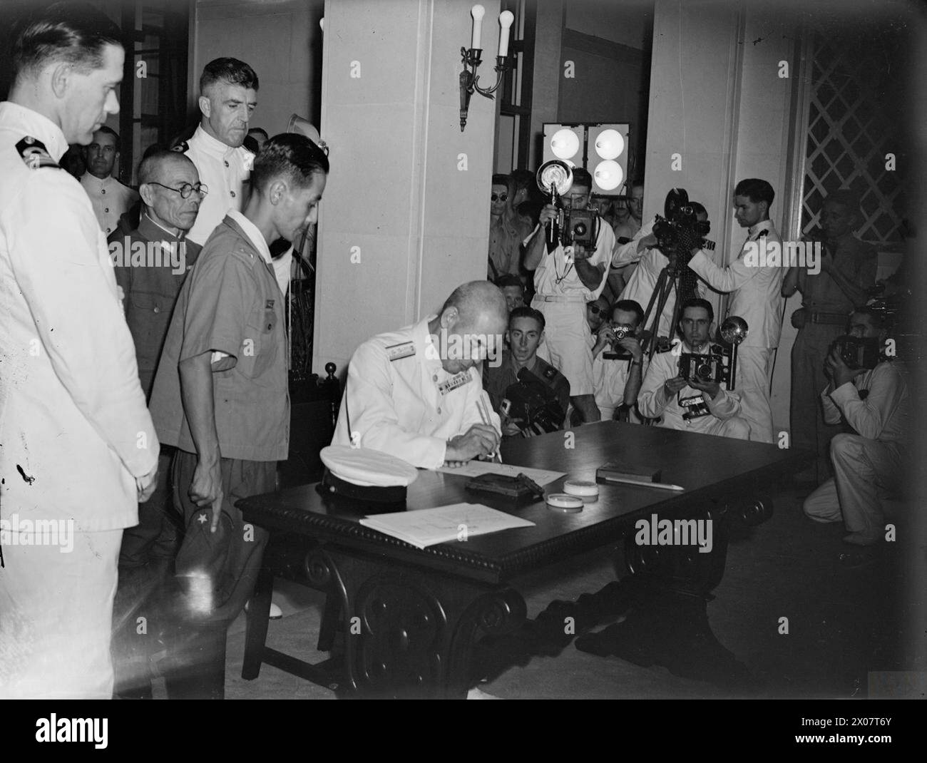 On 16 September 1945, Rear Admiral C H J Harcourt accepted the ...
