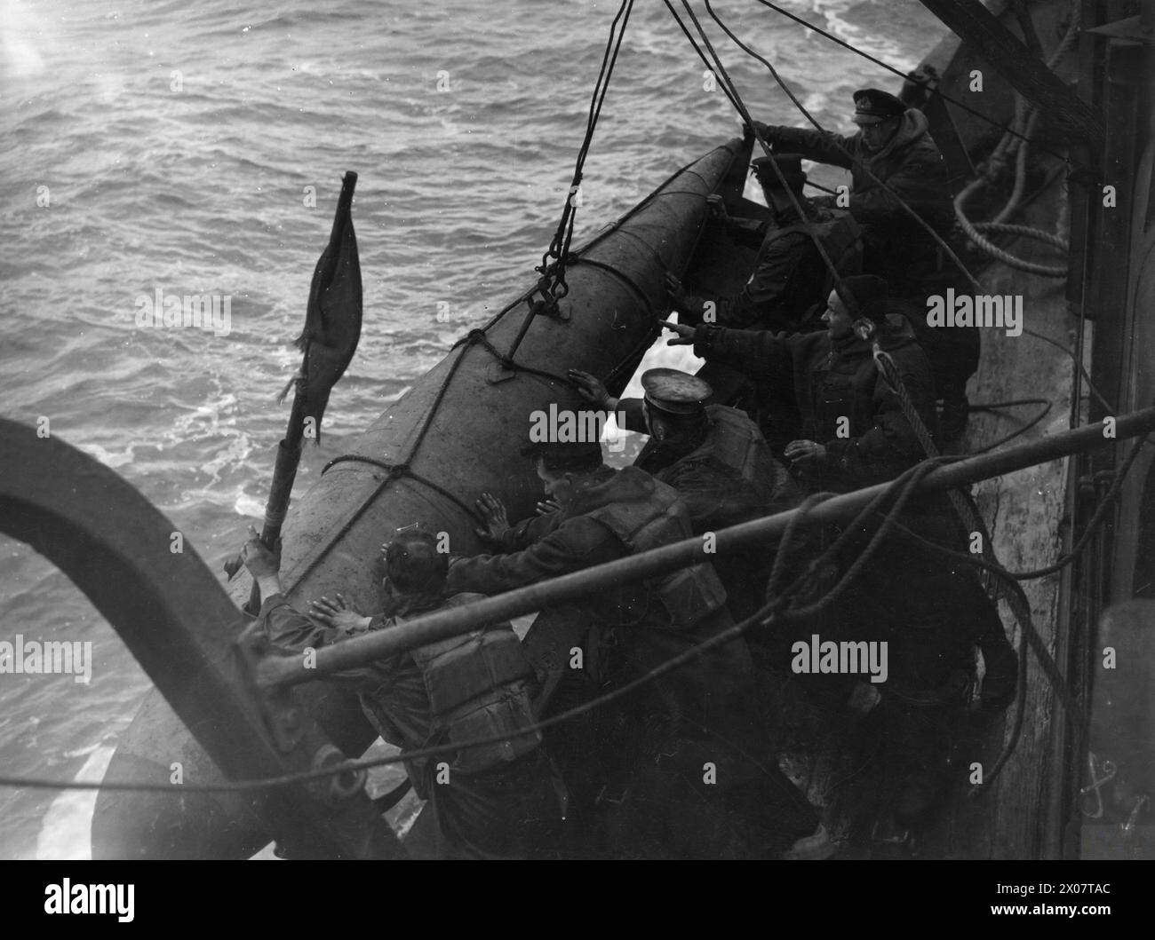 AT SEA WITH BRITISH MINESWEEPERS. NOVEMBER 1941, ON BOARD A ...