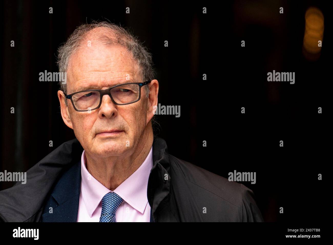 Lord Arbuthnot leaving Aldwych House, central London, after giving ...