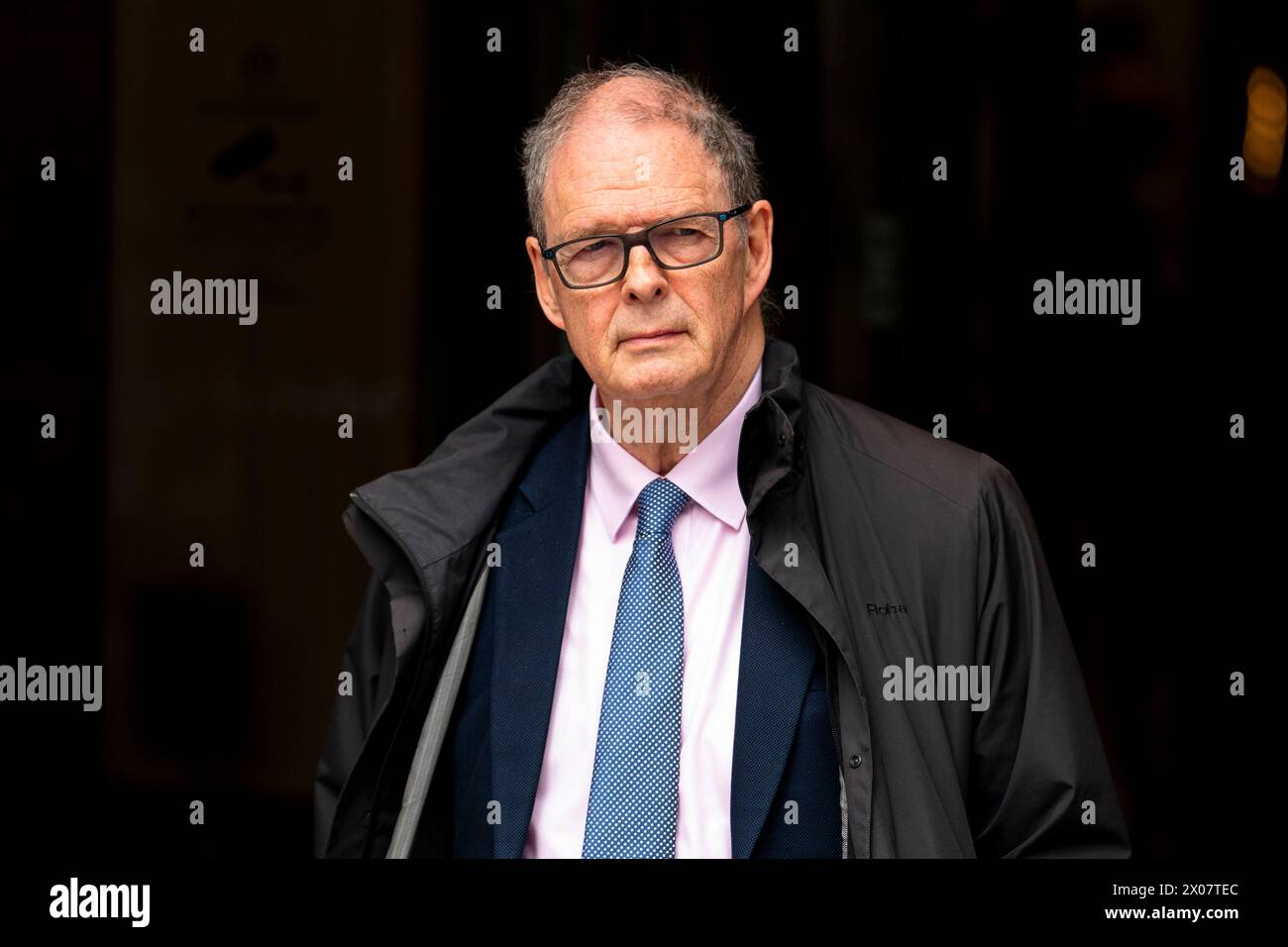 Lord Arbuthnot leaving Aldwych House, central London, after giving ...