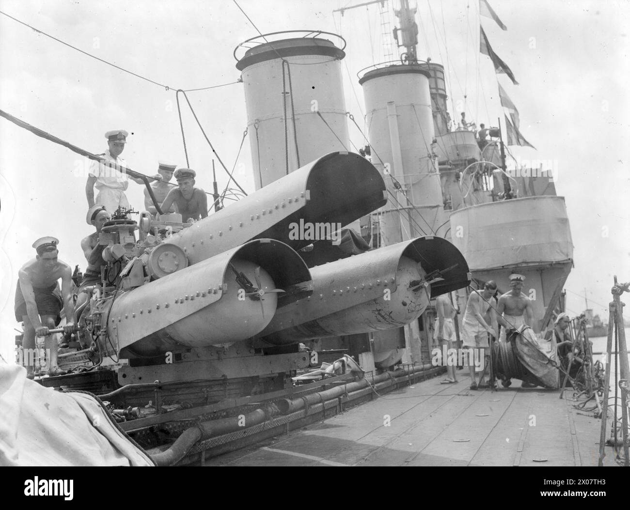 In March 1944 at Freetown, HMS Wolverine, a 25-year-old destroyer ...