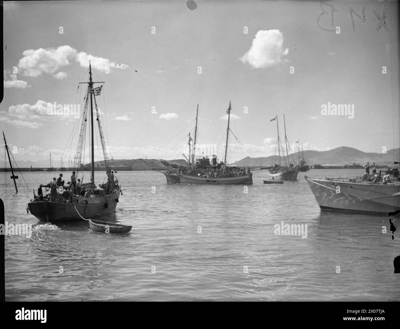 British and Royal Hellenic Navy ships arrive at Piraeus port, Athens ...