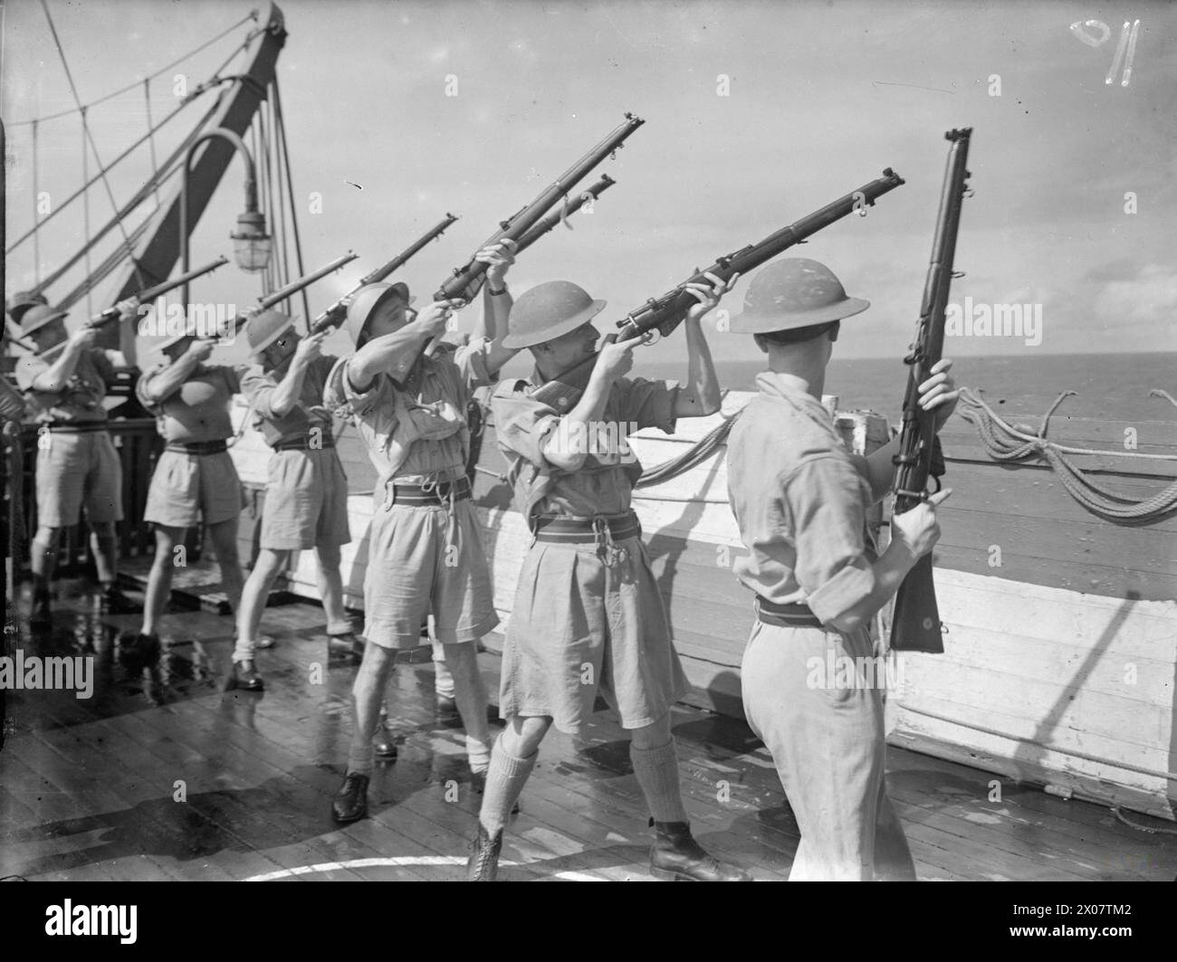 THE ROYAL NAVY DURING THE SECOND WORLD WAR - Royal Marines at rifle ...