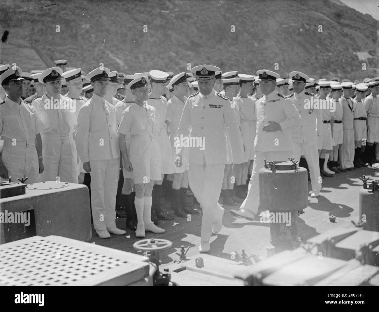 In June 1941 aboard HMS Sheffield, Vice Admiral Sir James F. Somerville ...