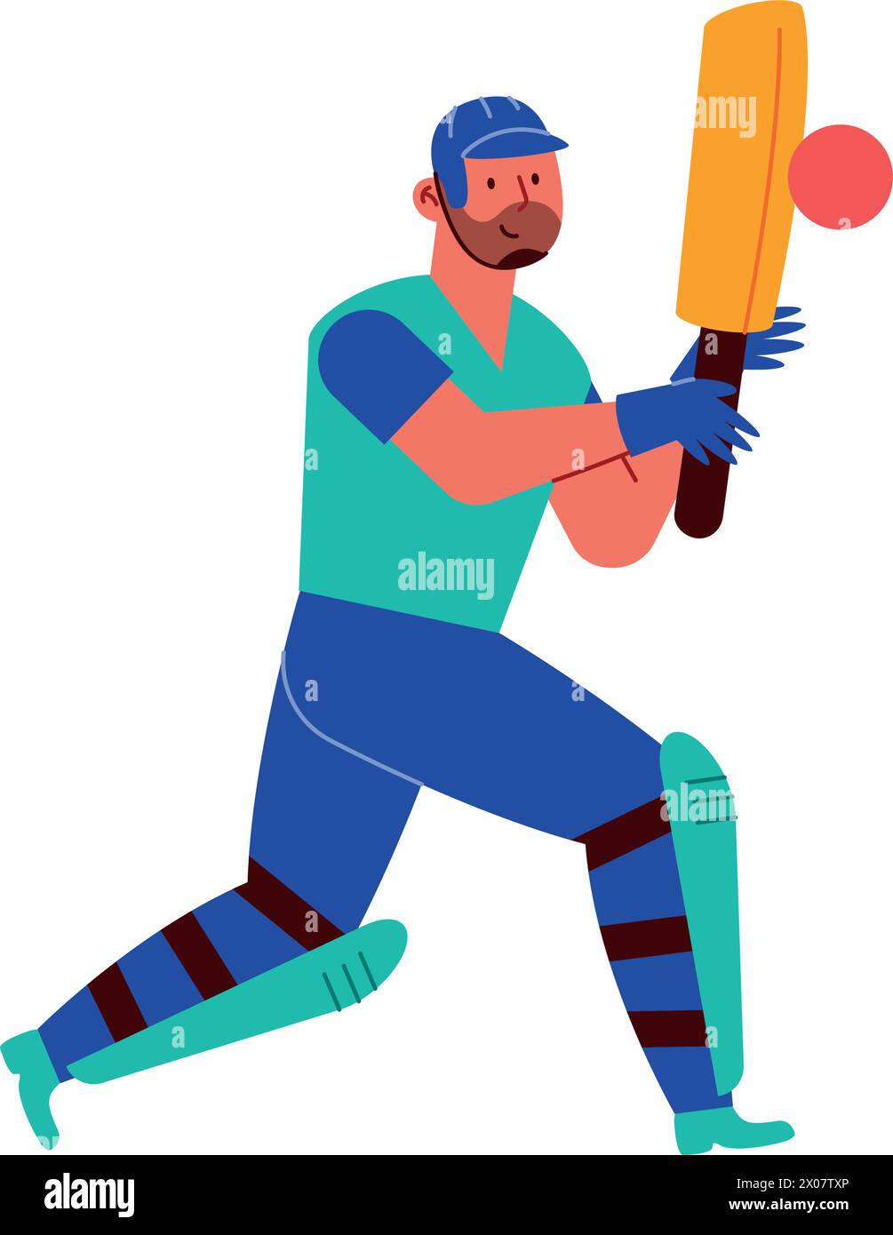 Cricket bowler action Cut Out Stock Images & Pictures - Alamy