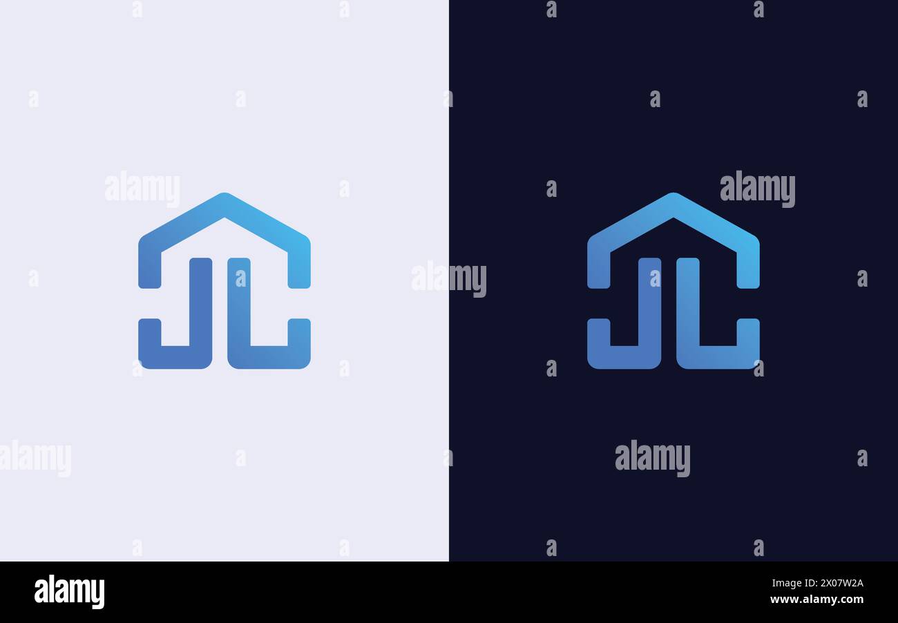 Creative and minimal colorful home logo vector template. Modern house ...