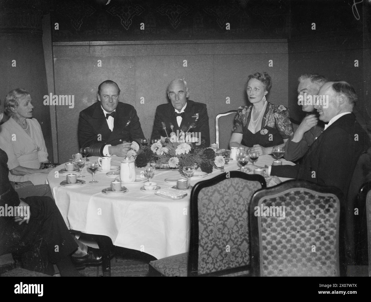 DINNER TO REAR ADMIRAL RITCHIE. 15 OCTOBER 1945, OSLO, NORWAY. A ...