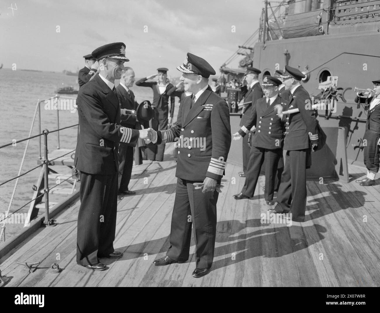 HMAS AUSTRALIA AT PLYMOUTH TO REFIT. 1 JULY 1945, PLYMOUTH, HMAS ...