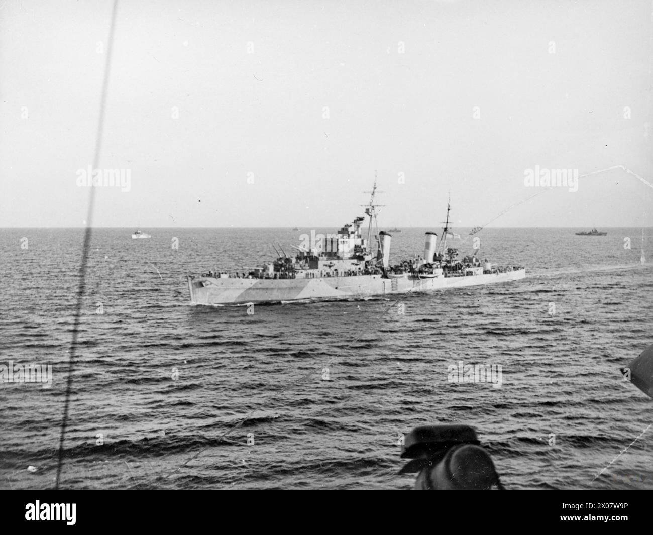 THE CRUISER HMS SIRIUS. 9 AND 10 SEPTEMBER 1943, TARANTO, FROM ON BOARD ...