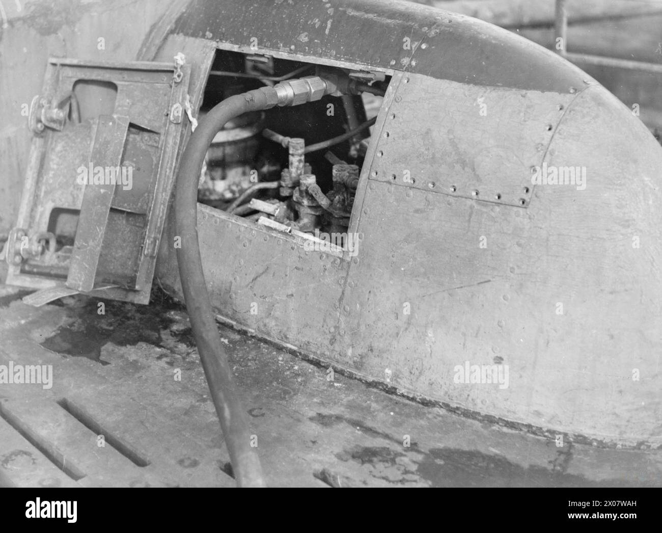 The interior of HM Submarine Graph, a captured German U-boat U570, is ...