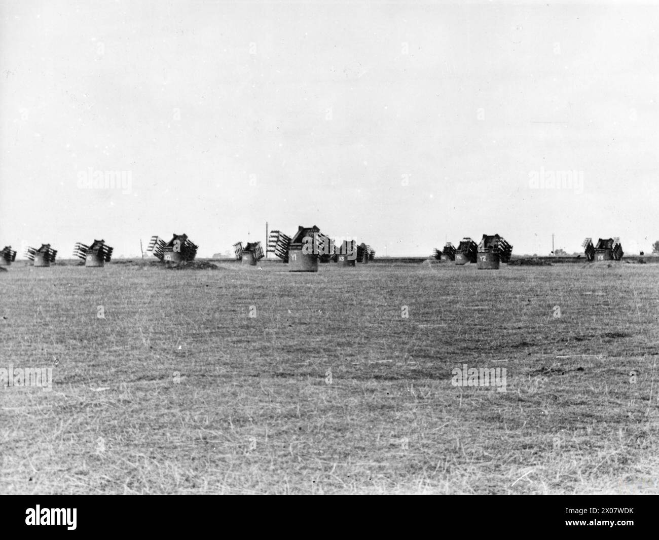 TONSIL, THE ROYAL NAVY'S EXPERIMENTAL ANTI-FLYING BOMB ROCKET BATTERY ...