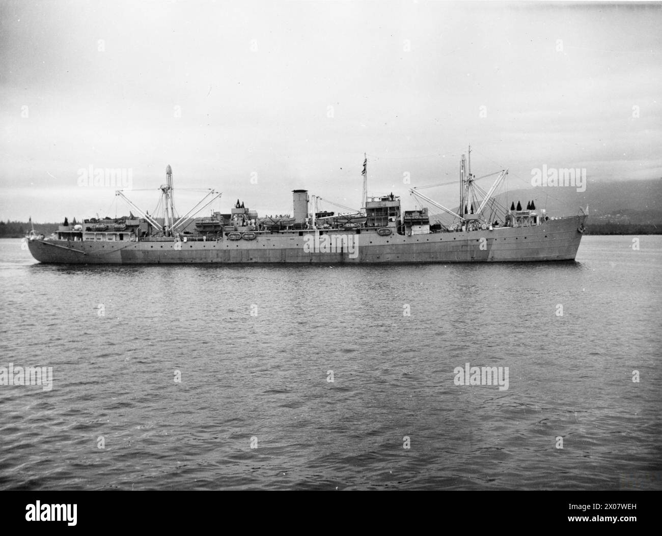 HMS FLAMBOROUGH HEAD, BRITISH MAINTENANCE SHIP. 1944 TO 1945. - , Royal ...