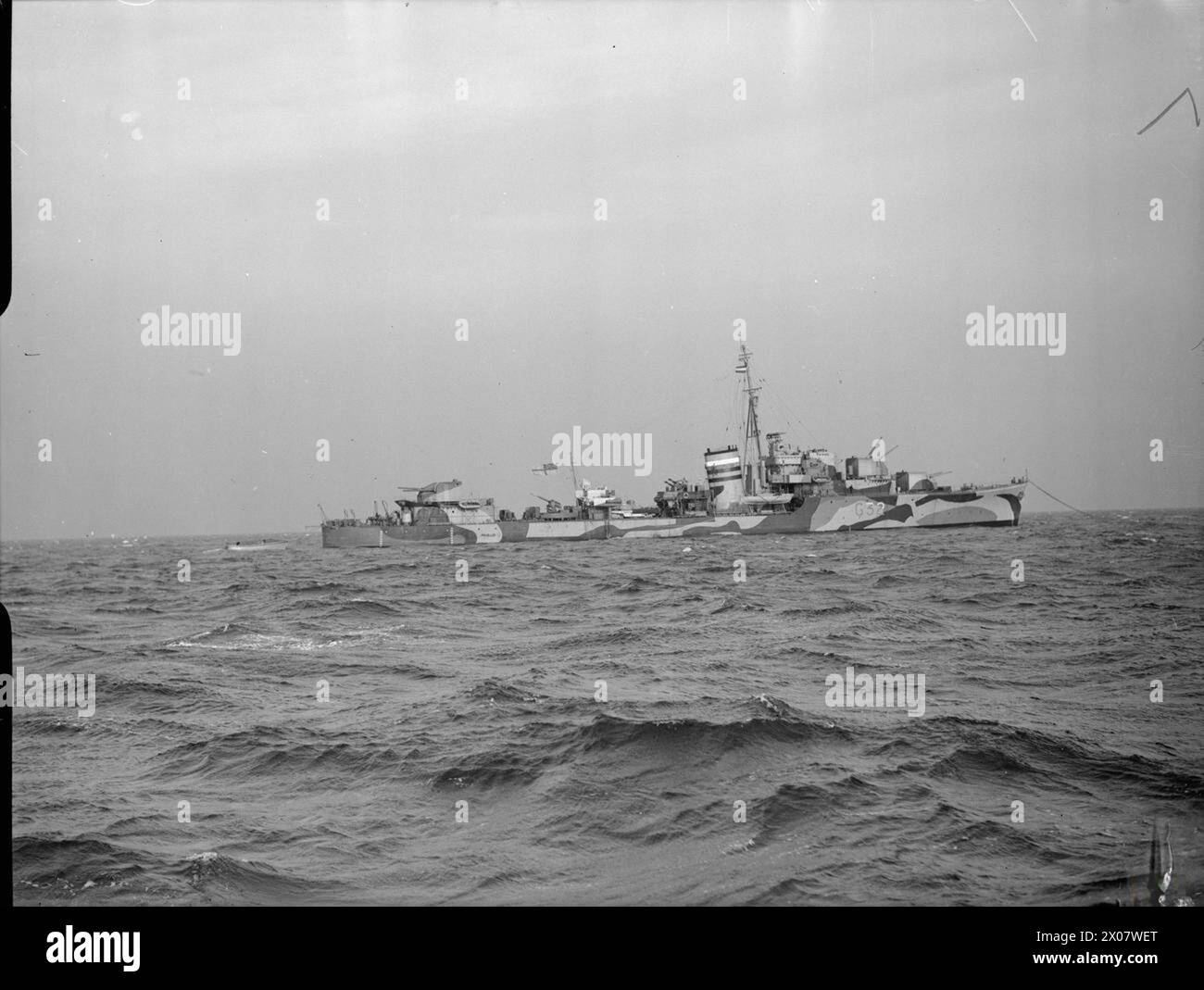 HMS Lookout, an L-class destroyer of the Royal Navy, is armed with six ...