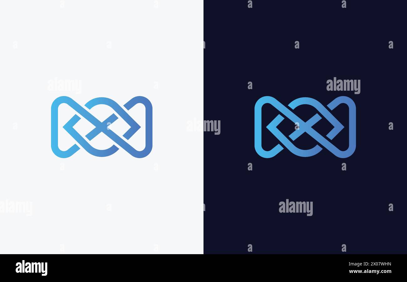 Creative and minimal colorful infinity logo vector template. Modern ...