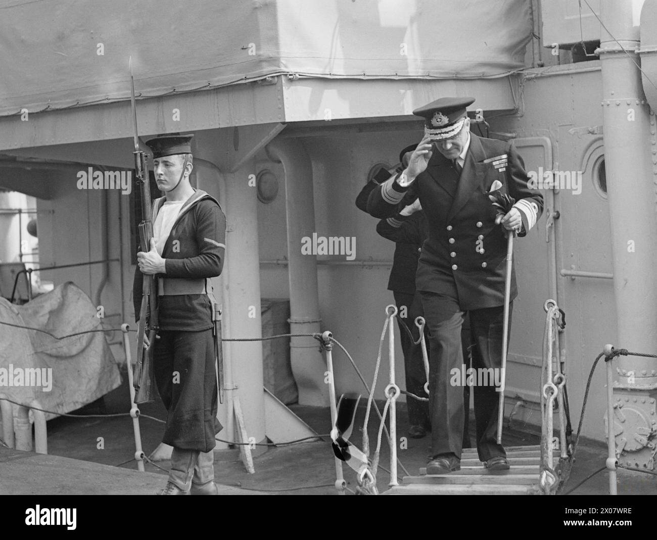 THE SECOND SEA LORD INSPECTS NAVAL CRAFT AT THE PORT OF LIVERPOOL. 22 ...